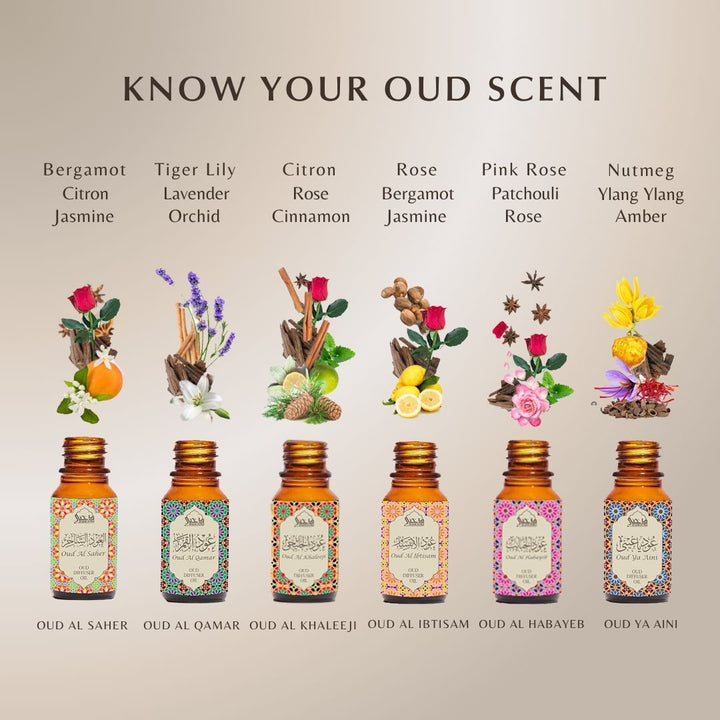 Luxurious Oud Diffuser Oil Gift Set - Enhance Your Home with Arabic ...