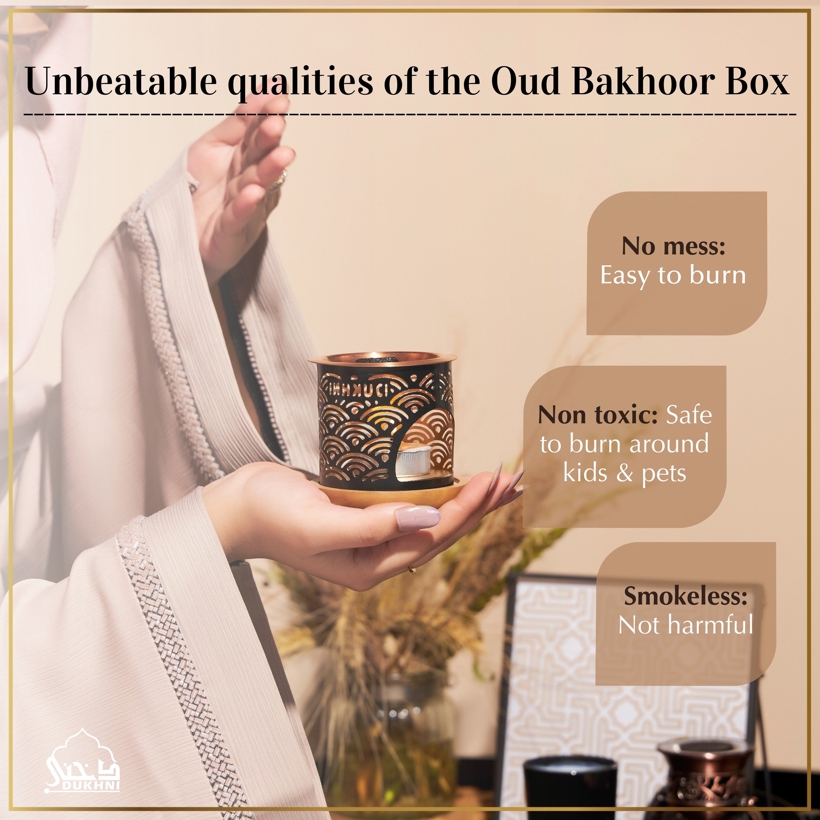 Oud Bakhoor Variety Box + Smokeless Burner | Starter Kit – Dukhni ...